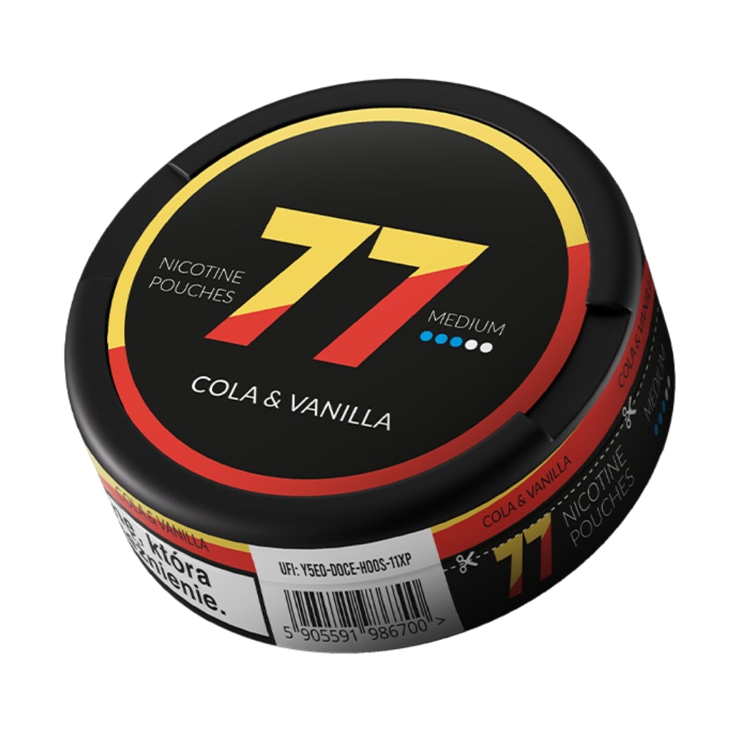 Buy 77 Cola & Vanilla Medium | Pouchdaddy.com